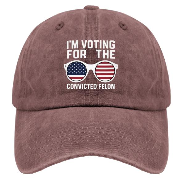商品名:  I'm Voting for The Convicted felon Trucker Hat Men Vintage Mesh Hats for Summer Wine Redブランド: Drouerby商品サイズ: One S...