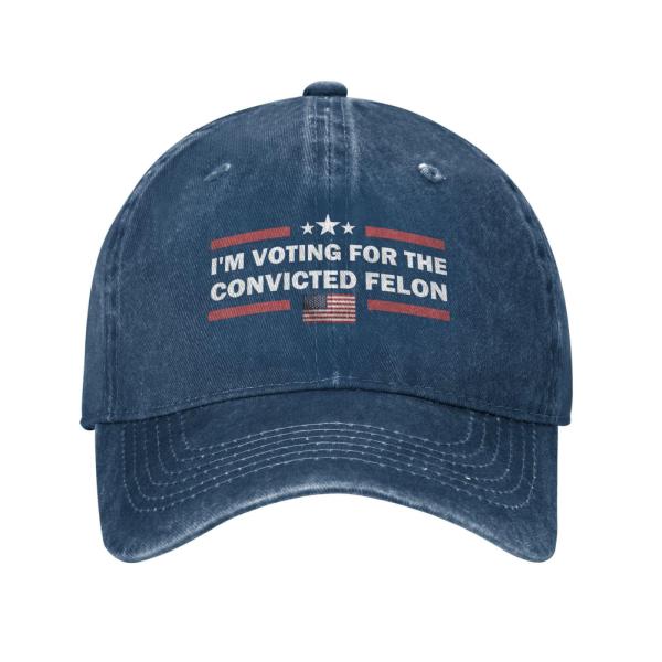 商品名:  Elixvsoer I'm Voting for The Convicted Felon Cap Men Dad Hat Adjustable Caps Navy Blueブランド: Elixvsoer商品サイズ: One Si...