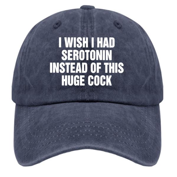 商品名:  Generic I Wish I Had Serotonin Instead of This Huge Cock Sun Hat River Hat Navy Blue Hats for Women Fashionable Gi...