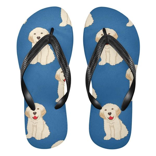 商品名:  Anyangquji Labrador Golden Retriever Dog Beach Flip Flop For Women Men,Summer Travel Thong Slipper Platform Sandal...