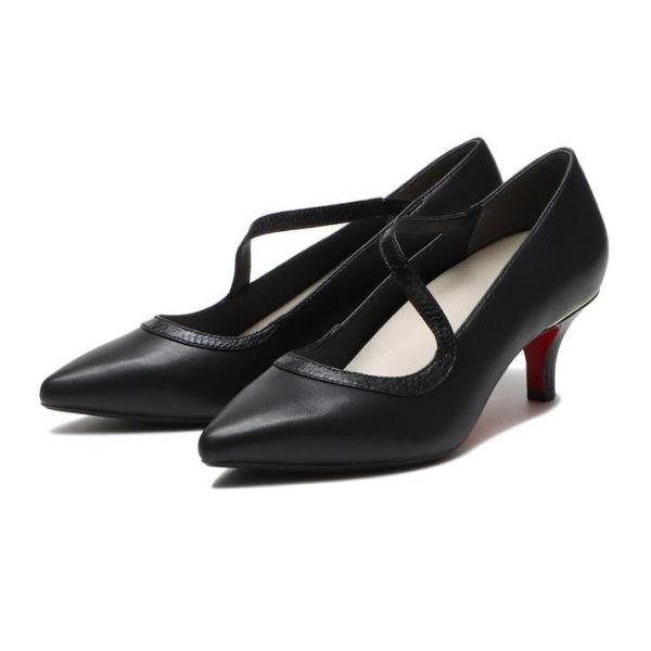 足をキレイに魅せるパンプス SLIM BEAUTY パンプス美のプロフェッショナル「SLIM BEAUTY HOUSE」監修のもと、履きやすさとスタイルアップを同時に叶える「究極の美脚パンプス」を共同開発。キレイ魅せポイント(1)スリムな印...