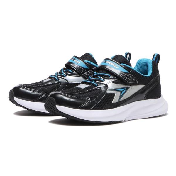 コーナーリングで威力を発揮させる新設計　BLAID BOOSTER（ブレードブースター）コーナー走行時の靴の傾きに合わせて靴底と地面との接地面を増やす構造　３Ｅワイド設計クッション性のあるミッドソールでコーナー走行時にグリップ力を発揮する左...