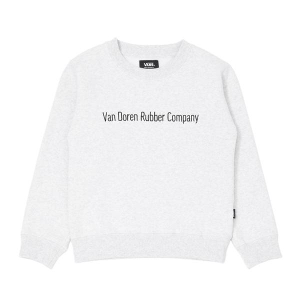 VANSは1966年に「The Van Doren Rubber Company」として創業。当時の会社名を刺しゅうで施したキッズ用クルーネックスウェット。素材＝本体：綿75％／ポリエステル25％　リブ部分：綿100％S＝着丈：40cm／身...
