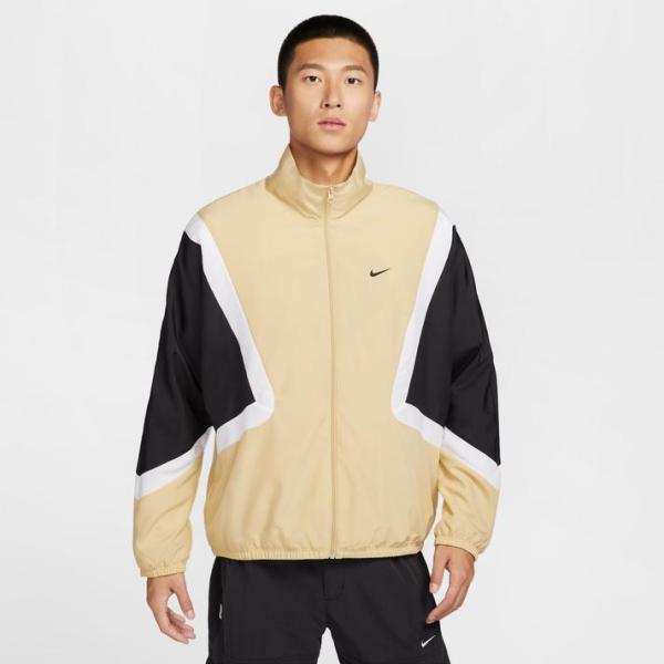 FZ0249-783メンズ ウーブンバスケットボールジャケット軽量で通気性に優れたIconジャケットは、オンコートでもオフコートでもあなたのワードローブに欠かせないアイテムになる。ゆったりとしたフィットとフルジップのデザインで、ウォームアッ...