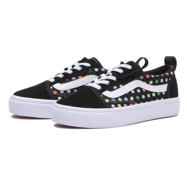 VANS【ヴァンズ】クラシックラインの代表モデル・OLD SKOOL(オールドスクール)のプリスクールサイズモデル。アッパーには柔らかな素材を採用、履き口はベルクロストラップが搭載されているので履き口が大きく開き足の甲に合わせた調整が可能。...