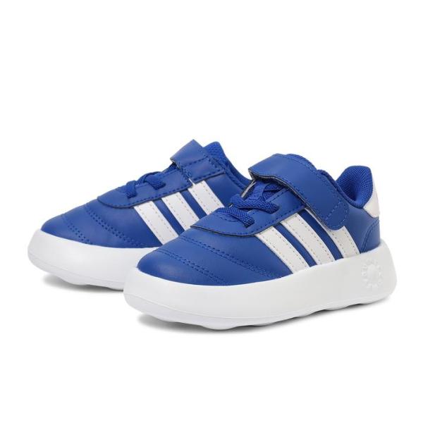 元気なベビーのためのシューズ。伸縮性のあるシューレースに面ファスナーストラップが付いているから、子どもにすぐに履かせてあげられる。ミッドソールとアウトソール一つにした、小さな足にぴったりのとびきりソフトなソールは、サポート力も十分に兼ね備え...