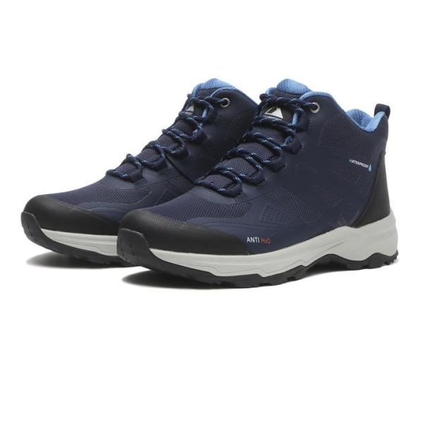 急な天候の変化にも対応できる防水機能を備えたミッドカットトレッキングシューズです。つま先部分の圧着パーツが足元をしっかり守り、サイドの圧着パーツが靴内での足のずれを軽減します。反発力のあるインソールとモールデッドEVAミッドソールが優れたク...