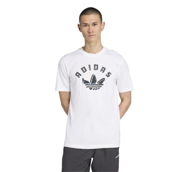 快適さとスタイルを追求したこのアディダスのTシャツは、ルーズフィットで、カジュアルな見た目と着心地を与える。前面のグラフィックは、過去のadidasロゴをオマージュし、アディダスの最もアイコニックなスポーツのシンボルの一つを思い起こさせる。...