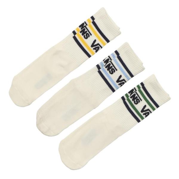 吸水速乾性の高いポリエステル/コットンのパイルクルーソックス。定番のラインソックスのデザインをアップデート。オフホワイトをベースにした3色で1セットになります。土踏まずに「OFF THE WALL」のジャカードが入ります。＜サイズ＞S　22...