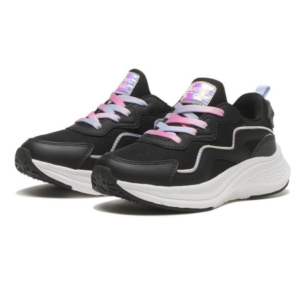 通学でも履きやすいシンプルスニーカーです。シューレースはワンポイントになるグラデーションカラー。簡単に着脱できるスリッポンスタイルです。シュータンロゴはオーロラカラーで、さりげなく輝く素材を使用しています。取り外せるインソールはメッシュで通...