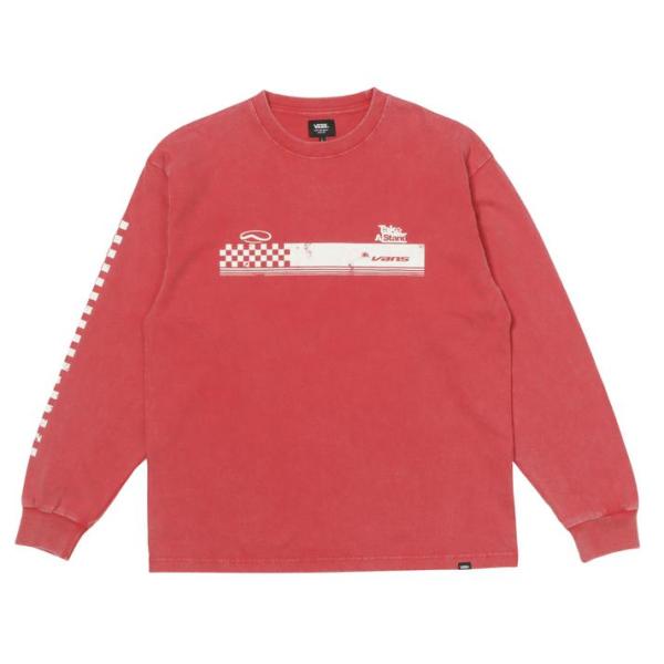 ザラッとした手触りが特徴の空紡糸を使用したヘヴィウエイトL/S Tシャツ。サイズは身幅、肩幅をやや大きくしたレギュラーフィット。フロントにチェッカーをモチーフにしたスクエアなアートワークで、“66 Logo”+Take A Standの文言...