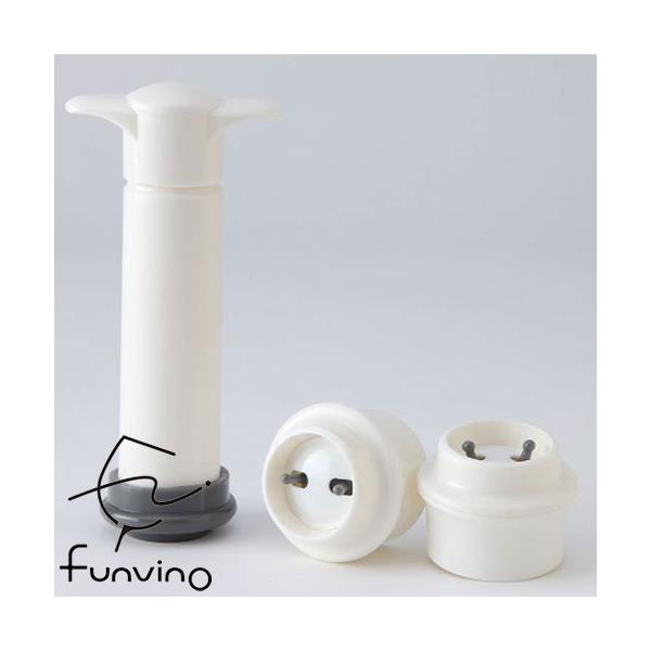 ◎配送方法：通常：宅配便（メール便不可商品）◎商品名：バキュフレッシュ ホワイト◎メーカー：ファンヴィーノ◎品番：07023◎製品サイズ：ポンプ：65×40×135 替栓：最大径40×135◎梱包形態：ブリスターパック(フック対応可)◎関連...