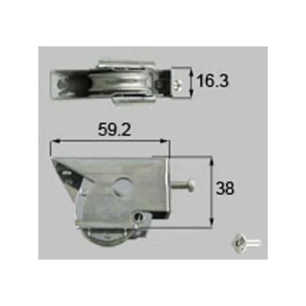 部品コード　AZWB601 １個入内容：　戸車　*1個　トラス小ねじ　*1本刻印：JP-8(77/09~)及びMP-8適合商品：