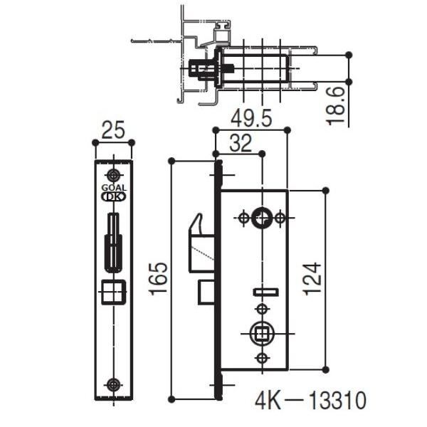 部品コード YS-HH4K13310カラー ＹＳ：シルバー梱包内容 主錠ケース（右勝手）備考 ゴール製　フロント刻印：DK適用商品エアリフレ（2005年4月〜）、エアクリエ（2005年4月〜）、フレミングJ通風ドア 勝手口ドア（2009年4...