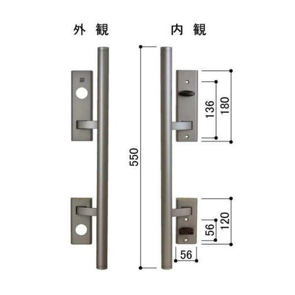 部品コード ：HHJ0628カラー ＹＧ：ゴールド　ＹＳ：シルバー梱包内容 内外ハンドル・台座・主錠サムターン・補助錠サムターン（※シリンダー・ケースは別売）備考 ケース　MIWA PESP TE-08適用商品プロント、プロントV2000、...