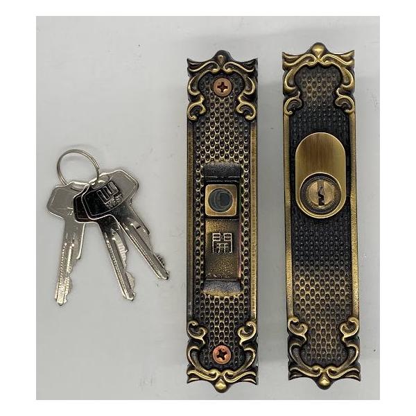 部品名 : 内外締り錠内容物 : 錠セット×１、キー×３、取付ネジセット×１備考 : WEST製商品名  宝樹エクステリアアの門戸、宝樹門とは互換性はありません