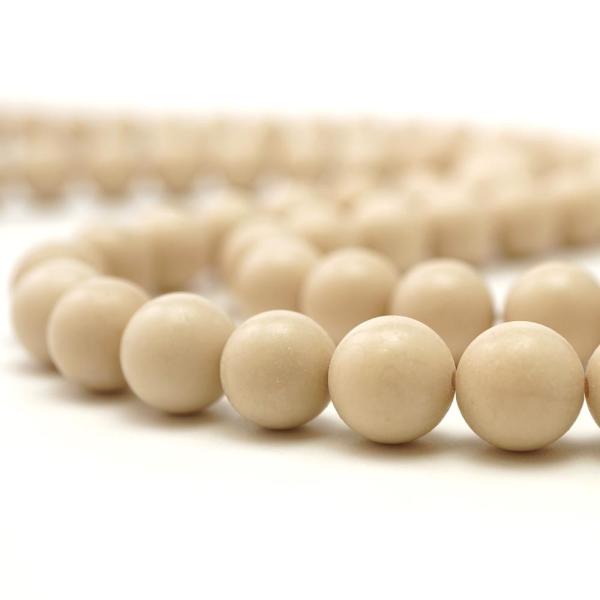 天然石名：リバーストーン 天然石英名：Riverstone商品形状：連売り ビーズ径 10mm ※ビーズ径+-0.5mmカラー：モニターの発色具合によって実際のものと色が異なる場合があります。ハンドメイドのブレスレット・アクセサリーや雑貨作...