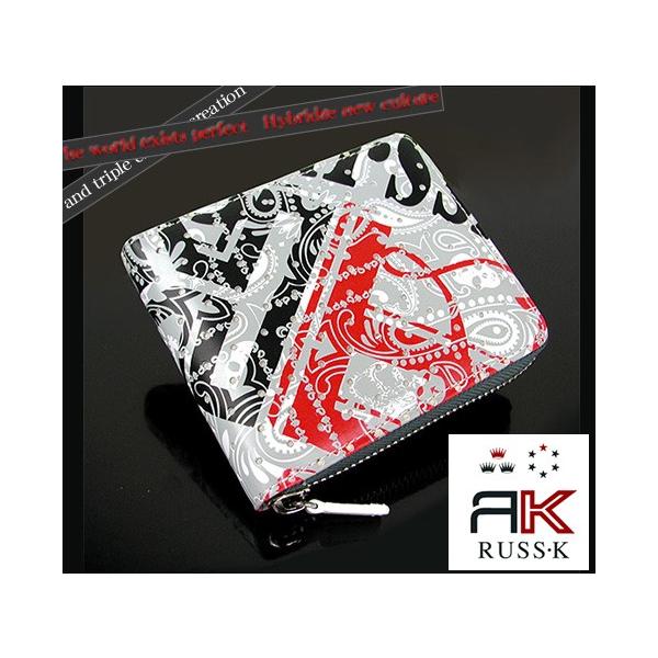 ◆ 特徴何系でもない、スタイルにとらわれず、自由に、心からファッションを楽しむブランド「ラスケー」から2つ折り財布登場！ポケットからチラ見せさせてもかっこいいです。◆ 銘柄RUSS-K◆ 品質合成皮革◆ 仕様お札入れ１つカードポケット７つフ...