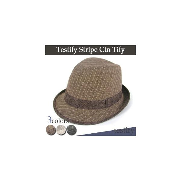 ◆ 特徴一年中を通して使えるさらっとした素材のハット。シックな色合いに、オシャレな裏地もポイント。持つだけでファッションに映える帽子です。■デザインリボンベルト、後ろツバはのみロール。一年を通して使えるシンプルな中折れ帽。柄：ピンストライプ...