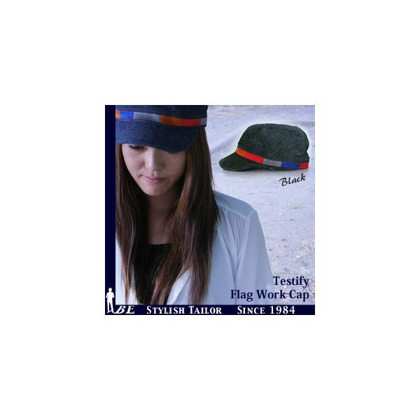 ◆ 特徴  オールシーズン使えるデニム調ワークキャップ。シンプルなシルエットに、周囲を囲むカラーがポイント☆後ろベル  トで無段階調整可！ふだんのおしゃれから、アウトドアまで活躍してくれそうなアイテムです。◆ 品質  コットン80%、ポリエ...