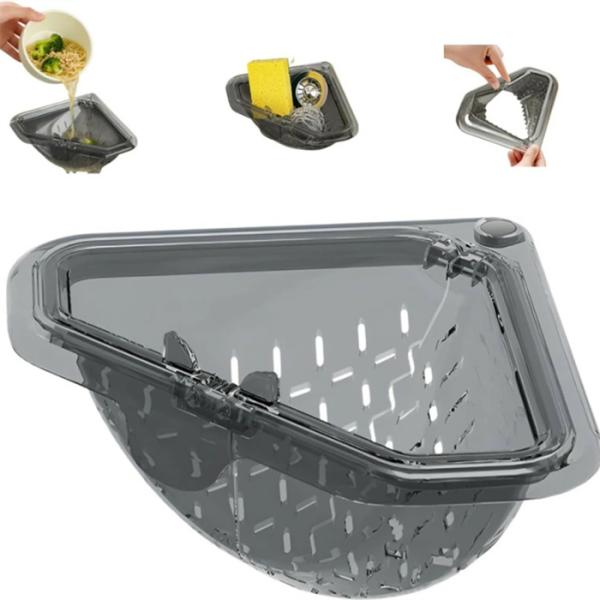 【革新的なマグネット】革新の磁吸設計により、水槽の隅にしっかりと固定されます。使わないときは簡単に取り外し可能で、スペースを有効活用できます。【三角形の利点】三角形の構造は、キッチンの角を上手に利用し、水切りと収納を一度に実現します。これに...