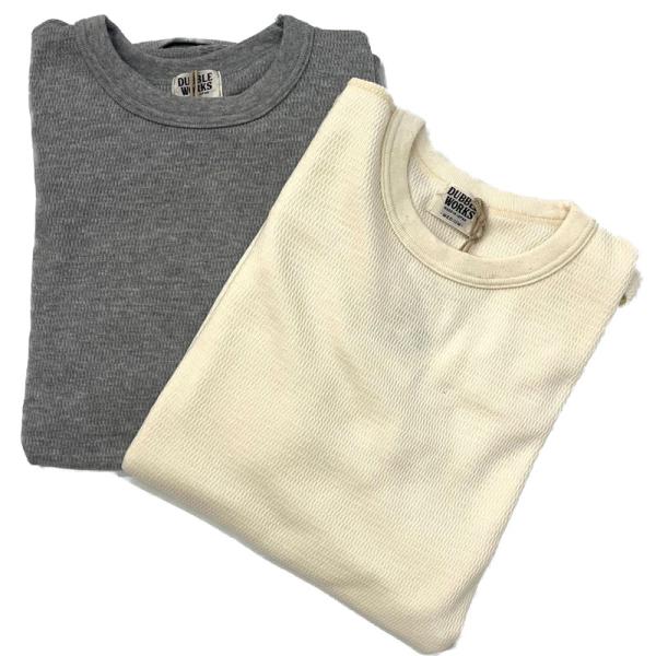 ダブルワークスのサーマルTシャツ抜群の着心地と高い保温性を誇るハニカム織りのコットンサーマル生地を使用しております。ハニカム生地の表面に現れる凹凸に体温を含んだ空気の層を作り出し保温性を高めてくれる昔ながらの構造ですが、変わらず温かく冬場に...