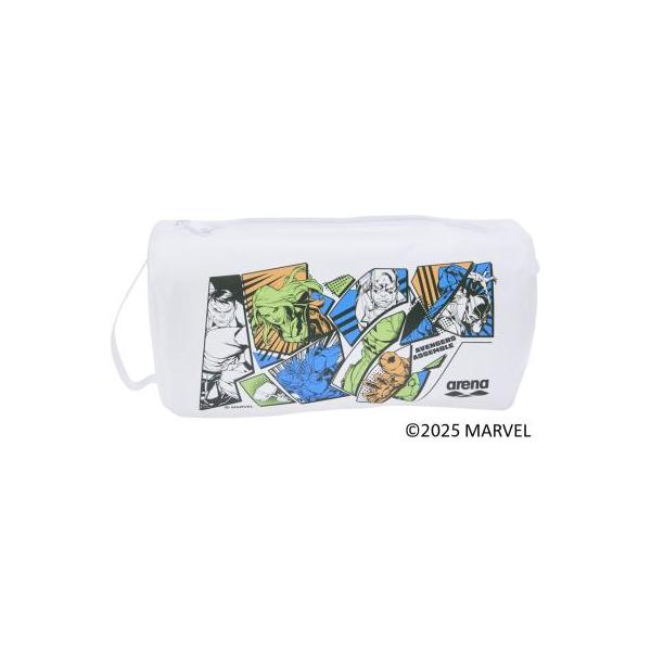 MARVEL(マーベル)デザインのプルーフバッグ。1つ持っているとスイマーに便利なラウンド型。プールで泳いだあとに濡れた水着やキャップ、セームタオルなどを収納するのに便利。また、バッグインバッグがしやすいサイズのため、トレーニングに行くとき...