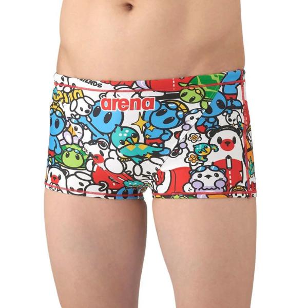 トレーニングカテゴリー「TOUGHSUITシリーズ」大会に向けて練習を重ねる頻度が高いスイマーにオススメの練習用水着環境に配慮したリサイクルポリエステル素材「タフスキンT2E」を使用し塩素に強く長持ち全てのスイマーに人気のアリーナくんの総柄...