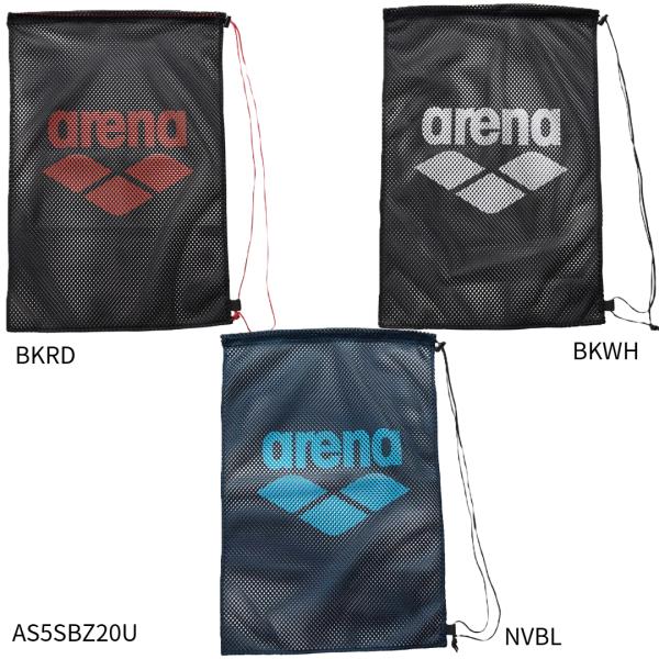 水はけの良いメッシュ素材のメッシュバッグ。メッシュ素材を使用しているので、ビート板・フィン・パドル・シュノーケルなどの濡れるトレーニングツールを収納するのにおススメ。ARENAロゴを全面に大きく抑えたインパクトのあるデザイン。●W40×H6...