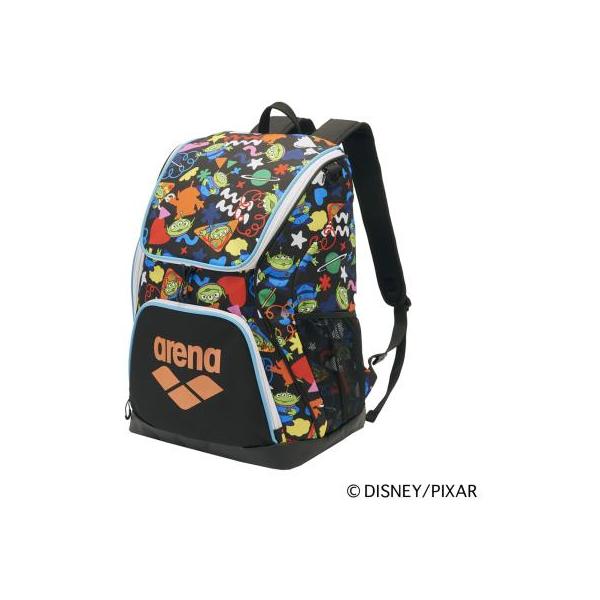 DISNEY(ディズニー)デザインのバックパック。エントリースイマーから学生スイマーまで幅広いユーザーにおすすめ。上部の開口部が大きく、物の出し入れがしやすい。約35Lの荷物を収納できるため、練習や試合の行き帰りなど、使用用途に合わせて活用...