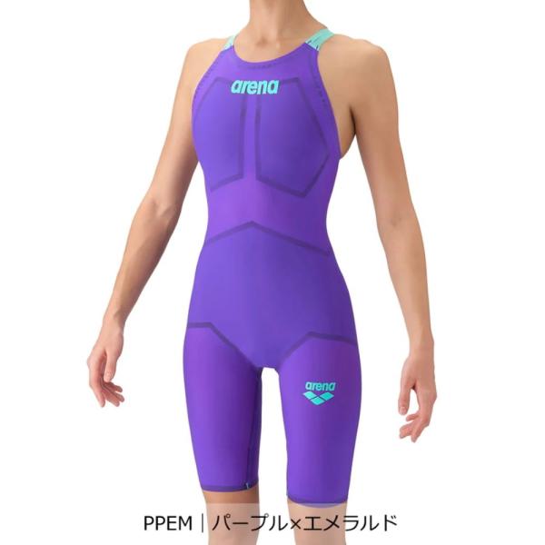 【競泳水着】アリーナトップレーシングモデル。「AQUAFORCE STORM MFタイプ」。公式大会に出場するために必要なWORLD AQUATICS（世界水泳連盟）承認モデルの布帛素材を使用した競泳水着。アリーナ史上初の”ねじり構造”によ...