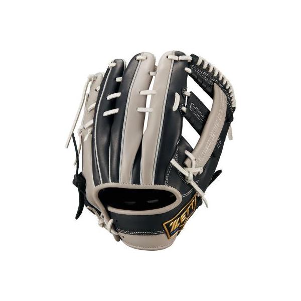 M号ボールに負けない、捕球ミスを軽減させるボックス型・手口逆巻・親指芯4層構造。背面紐通しとウェッブ部の紐穴補強も施した高耐久仕様。オーダー仕様のツートンカラーで高級感あるネオステイタスウェルダーラベル搭載。●天然皮革(牛革製)(表/ステア...