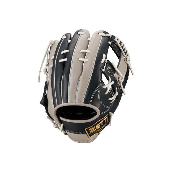 M号ボールに負けない、捕球ミスを軽減させるボックス型・手口逆巻・親指芯4層構造。背面紐通しとウェッブ部の紐穴補強も施した高耐久仕様。オーダー仕様のツートンカラーで高級感あるネオステイタスウェルダーラベル搭載。●天然皮革(牛革製)(表/ステア...