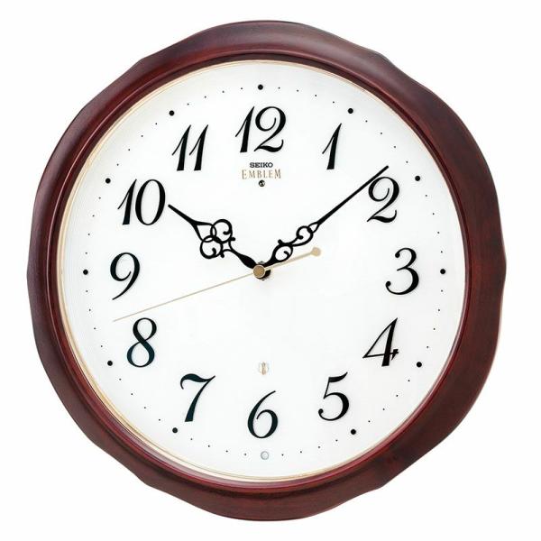 木枠の曲線が柔らかなフォルムを生み出すクラシカルなデザインHS554B美しい風合いの木枠や装飾性のある華やかな時分針がエレガントな雰囲気を演出しインテリアを優雅に彩ります通常土日祝含まず３〜５日で発送となります名入れ希望の場合発送まで10日...