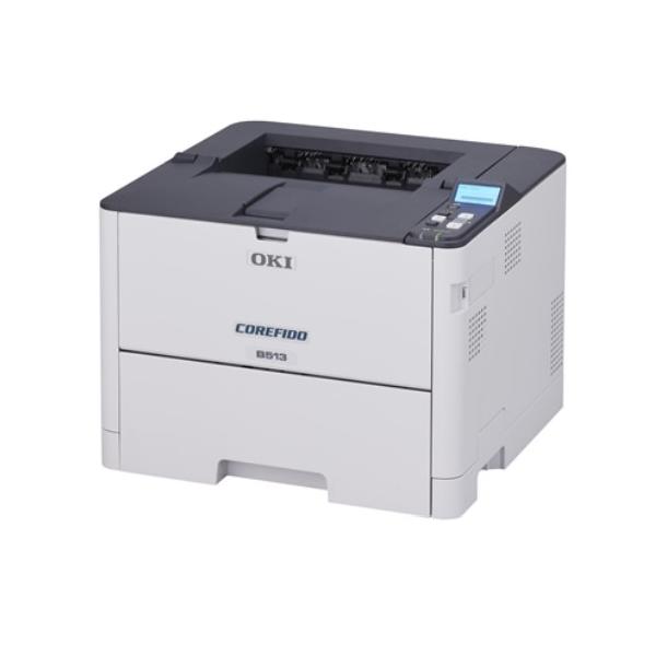 【発売日：2025年10月06日】業務用に最適な高速・高耐久A4モノクロLEDプリンター「B513dn」。最大毎分45枚の高速印刷と、最大60万ページの高耐久設計で、大量出力業務を強力にサポート。7年間無償保証・メンテナンス付きで、長期運用も安心