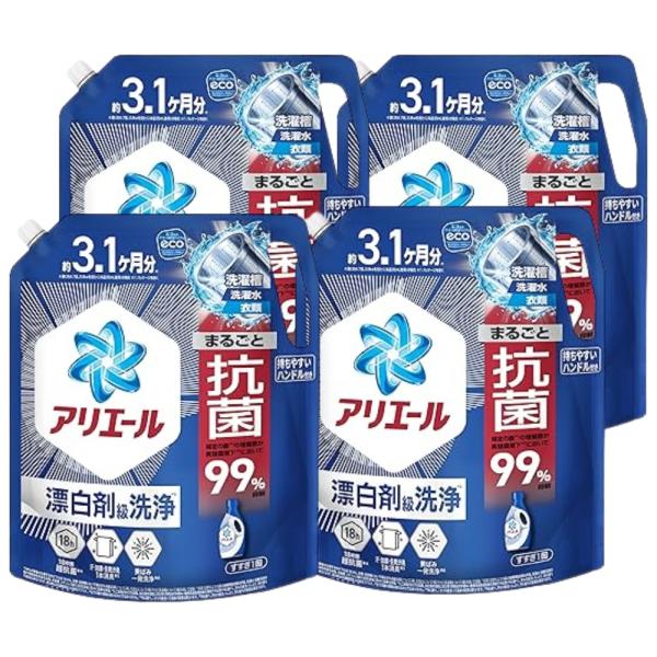 ・独自の洗浄成分が繊維の奥に入り込み、黄ばみ・黒ずみ・皮脂汚れまで徹底分解。漂白剤を使わなくても白さを引き出すプレミアムな洗浄力を発揮します。・アリエール独自の「超抗菌技術」により、菌の繁殖を防ぎ、部屋干しでもニオイを防止。洗濯後も清潔感が...
