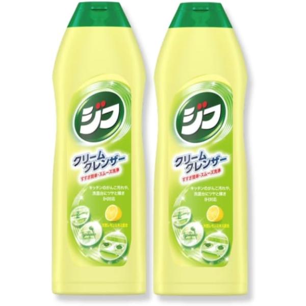 【レモンの爽やかな香りで掃除を楽しく】「クリームクレンザージフ レモン 270ml」は、爽やかなレモンの香りが広がるクレンザー。頑固な汚れを落としながら、キッチンや浴室を心地よい香りで包みます。【強力な洗浄力で頑固な汚れも簡単除去】クリーム...