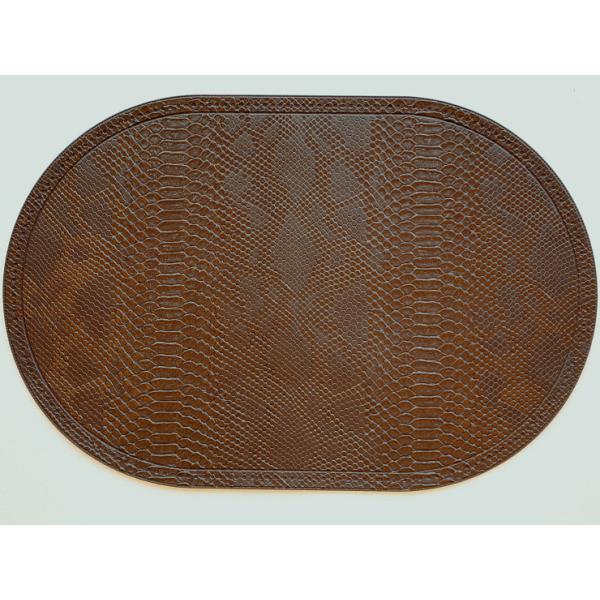 ♪風水でも永遠の生まれ変わりの象徴として縁起の良い蛇皮＋クロコダイル風の合成皮革を用い、高級感のある仕上げです。オシャレなダマスク柄でホテルやカフェで使用されている本格派のランチョンマット。♪裏面も撥水加工で、水拭きOK。ランチョンマットに...