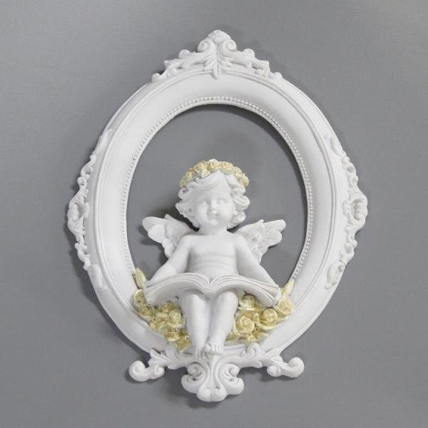 ※新作入荷致しました♪本読みエンジェルの壁掛けです。透かしになっています。上品な天使の壁飾りとしてどこでも飾れるサイズが嬉しいですね。 日常の暮らしに天使で潤いが満たされれば幸いです。材質：樹脂サイズ：19×4 H26 cmMade in ...