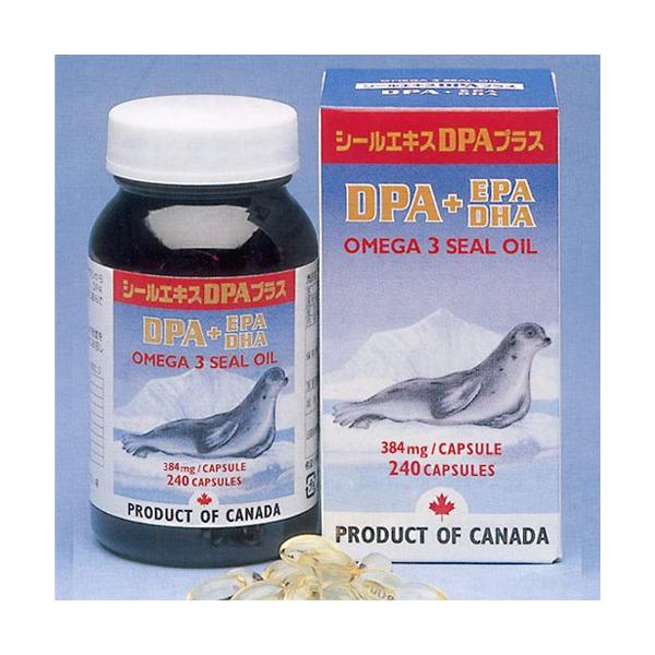 「シールエキスDPAプラス」はカナダ産のアザラシから抽出された油を使用し、3つのオメガ3系脂肪酸を含有したサプリメントです。必須脂肪酸「DPA」「EPA」「DHA」を、人体に本来あるべき比率と同じ比率で含み、飲みやすいカプセルにしました。※...