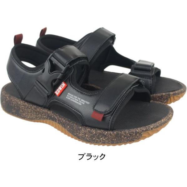 エドウィン EDWIN スポーツサンダル メンズ スポサン シャワーサンダル ベルクロ ストラップ 黒 父の日 ギフト 普段使い 実用的 ew5105 :ew5105:Ablya アベリア 靴 ...