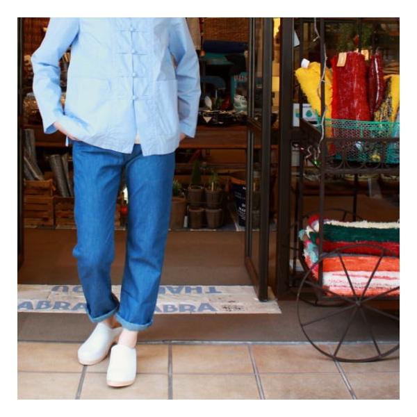 rolca on the notesロルカオンザノーツ綿麻デニム5ポケットジーンズ日本製綿60% 麻40%36ウエスト72cm 股上26cm 股下67cm もも周り52cm 裾周り36cm40ウエスト80cm 股上27cm 股下69cm も...