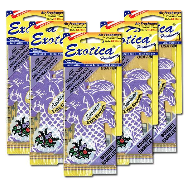 ■ Exotica Palm Tree Air Fresheners (Bouquet) 5枚セット ■Palm Tree（ヤシの木）型のエアフレッシュナー！吊り下げ用のゴムが付いているので、車やお部屋に下げてお気に入りの香りを楽しめます♪...