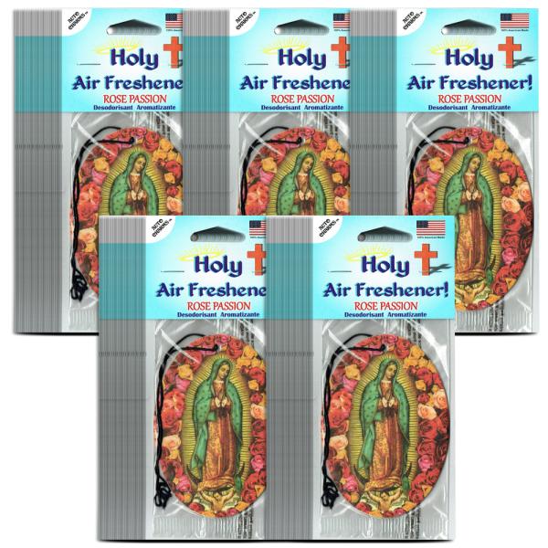 ■ Lady of Guadalupe Air Freshene 144pc (Oval) ■メキシコの聖母グアダルーペ柄のエアフレッシュナー！華やかなローズの香りです。吊り下げ用の紐が付いているので、色々な場所に吊下げて楽しめます。こちら...