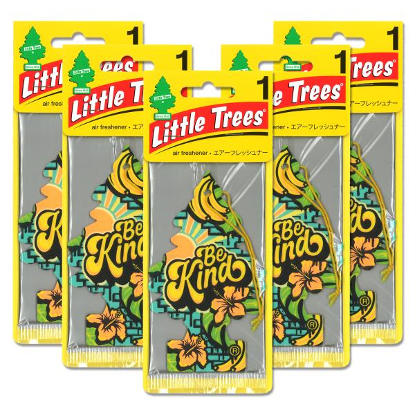 ■ Little Trees (Be Kind) 5枚セット ■世界中で大人気！！エアフレッシュナーの定番、Little Trees（リトルツリー）☆人気のひみつ (1)　種類が豊富！！ 選べる香り約40種類以上！色んな香りに挑戦するのもい...