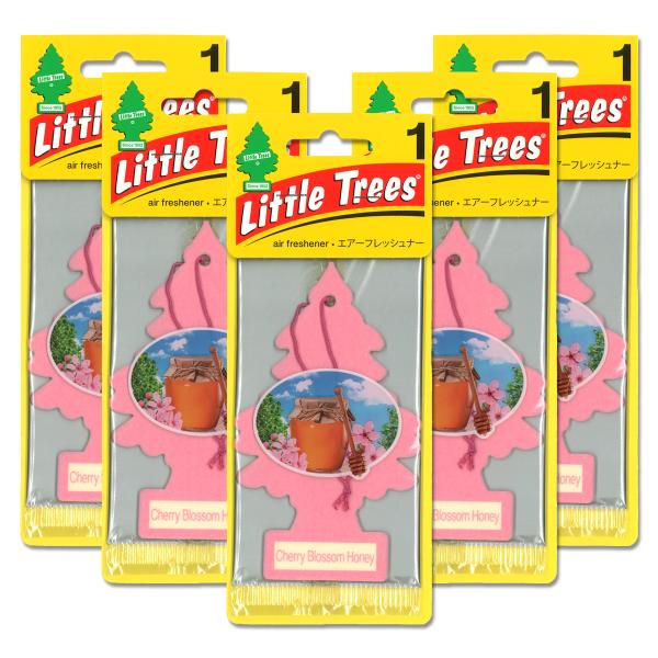 ■ Little Trees (Cherry Blossom Honey) 5枚セット ■世界中で大人気！！エアフレッシュナーの定番、Little Trees（リトルツリー）☆人気のひみつ (1)　種類が豊富！！ 選べる香り約40種類以上！...