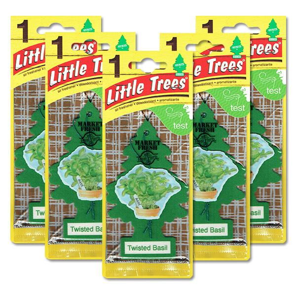 ■ Little Trees (Twisted Basil) 5枚セット ■世界中で大人気！アメリカ生まれの定番エアフレッシュナー、Little Trees（リトルツリー）☆人気のひみつ(1) 豊富なフレーバー展開 約35種類以上(2) 香...
