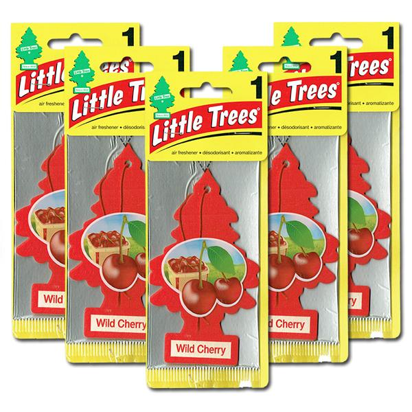 ■ Little Trees (Wild Cherry) 5枚セット ■世界中で大人気！！エアフレッシュナーの定番、Little Trees（リトルツリー）☆人気のひみつ (1)　種類が豊富！！ 選べる香り約40種類以上！色んな香りに挑戦す...