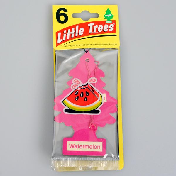 ■ Little Trees 6pac (Watermelon) ■世界中で大人気！アメリカ生まれの定番エアフレッシュナー、Little Trees（リトルツリー）☆人気のひみつ(1) 豊富なフレーバー展開 約35種類以上(2) 香り長持ち...