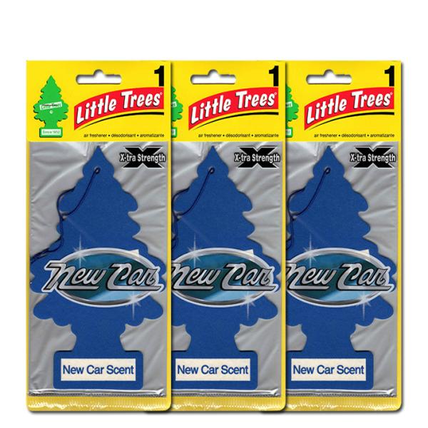 ■ Little Trees X-tra Strength (New Car) 3枚セット ■アメリカで最も有名なエアフレッシュナー「Little Tree」のBIGサイズ“X-tra Strength”シリーズ登場！！！ 長さが約16cm...